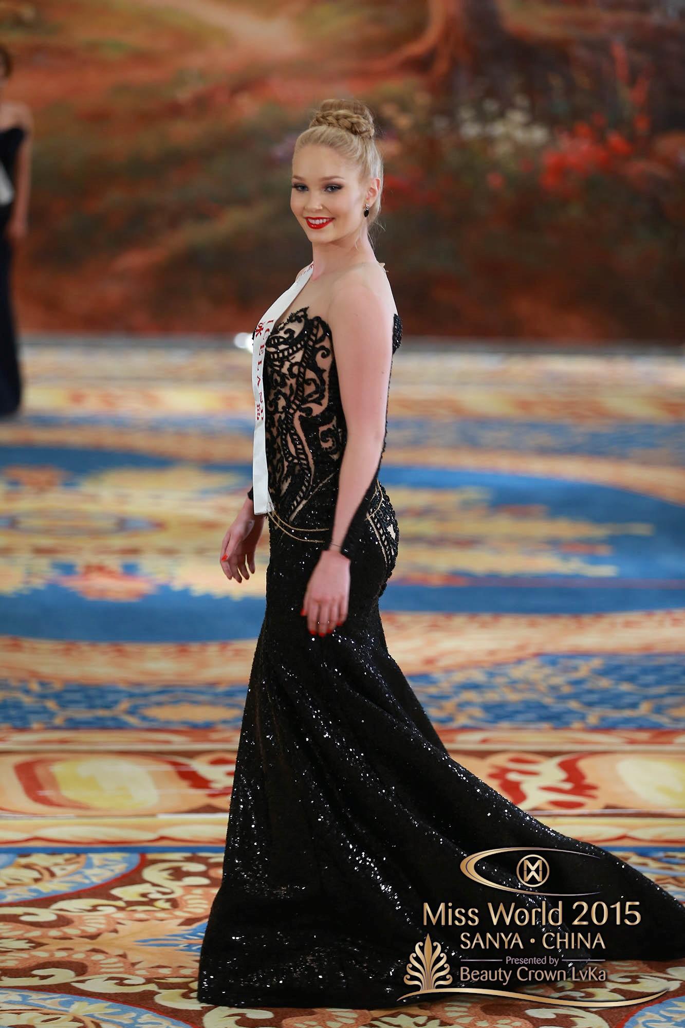 Arna Yr Jonsdottir Contestant From Iceland In Long Gown For Miss World